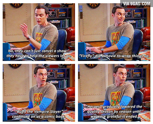 Sheldon explaining fandom life - 9GAG