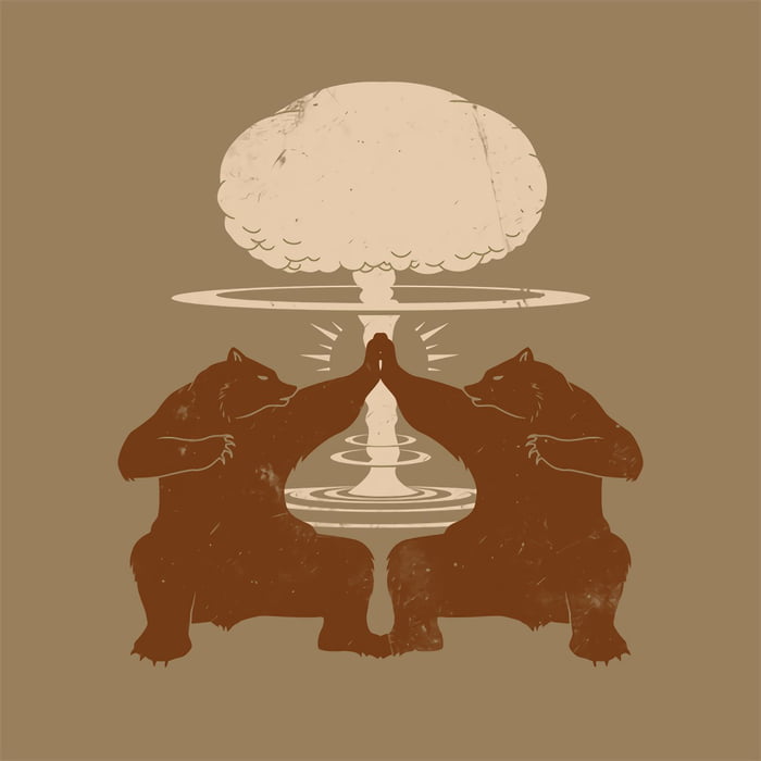 I give you: Two Bears High Fiving. - 9GAG