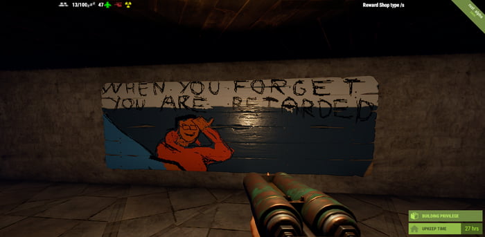 When you don't know how to make memes so you draw one in Rust - 9GAG