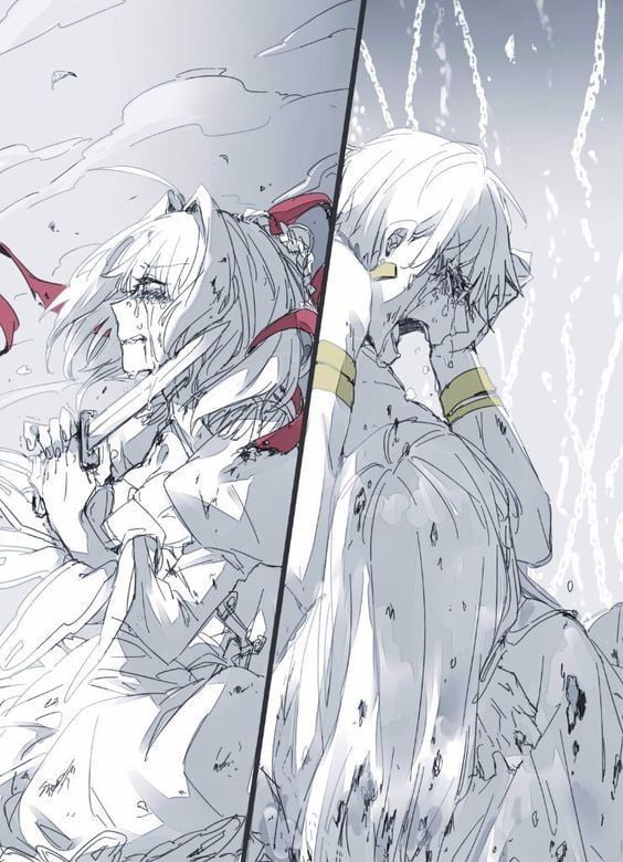 Lol, crying Mongrel-kun and booby migrainne saber crying - 9GAG