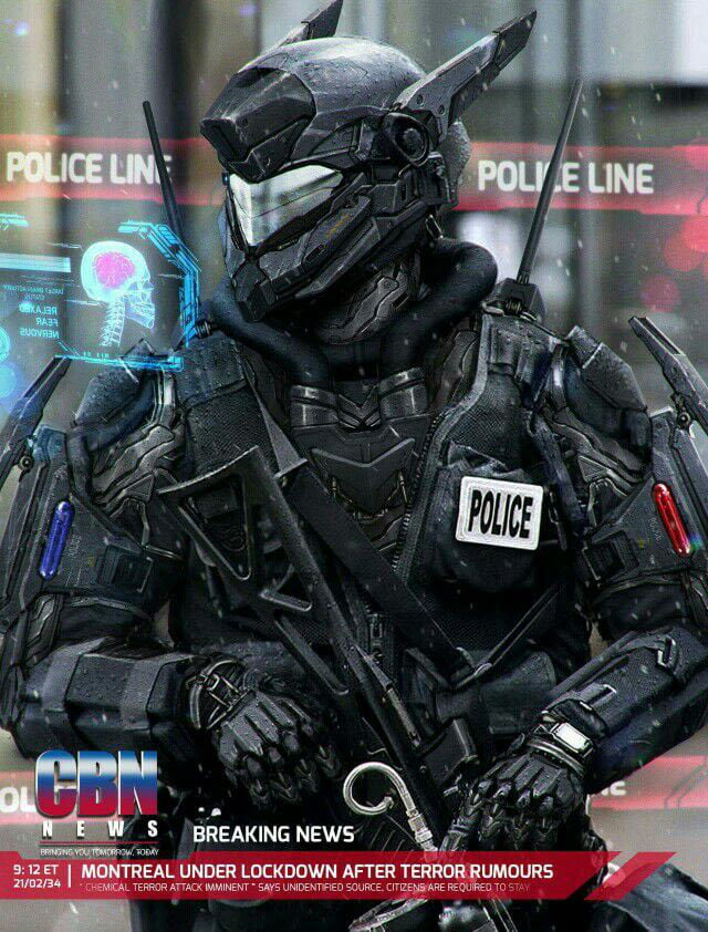 Futuristic police armor - 9GAG