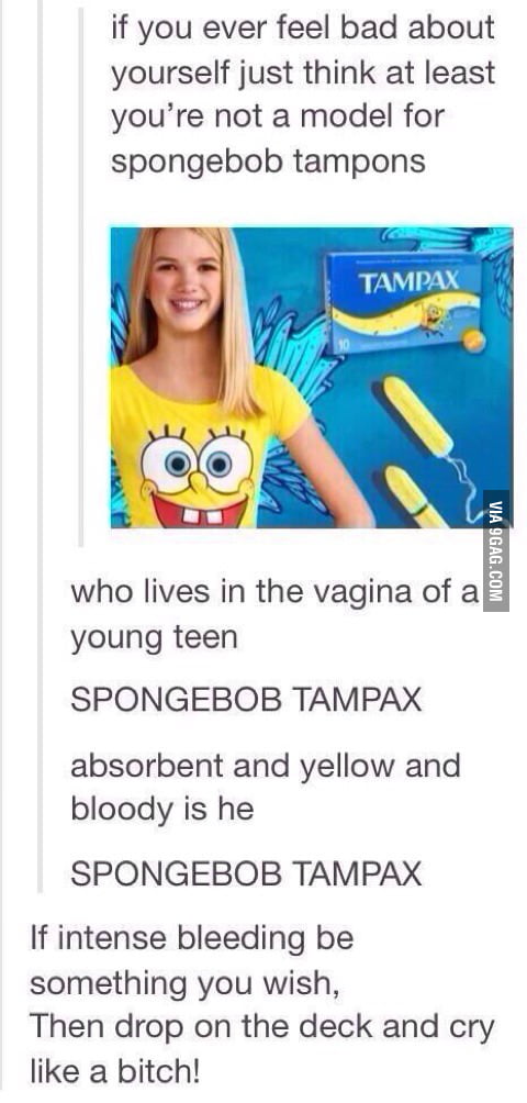 Spongebob Tampax! - 9GAG