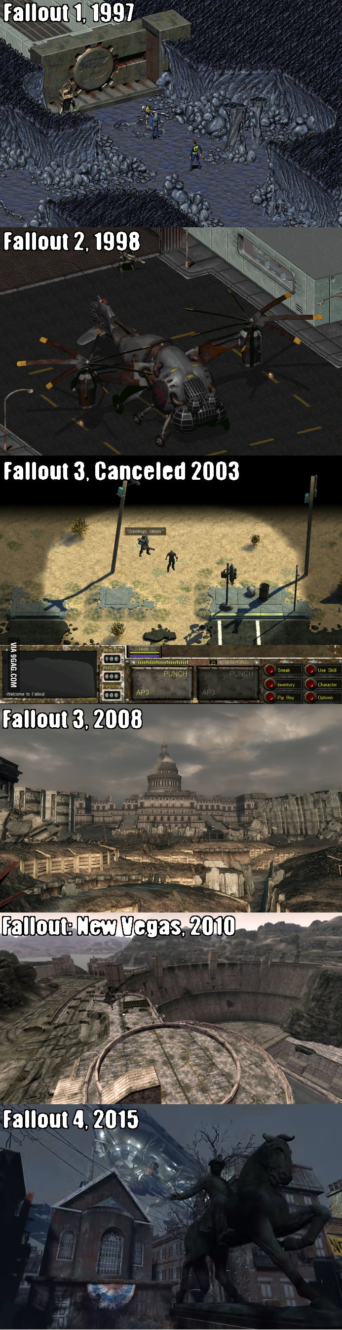 Evolution of the Fallout series - 9GAG