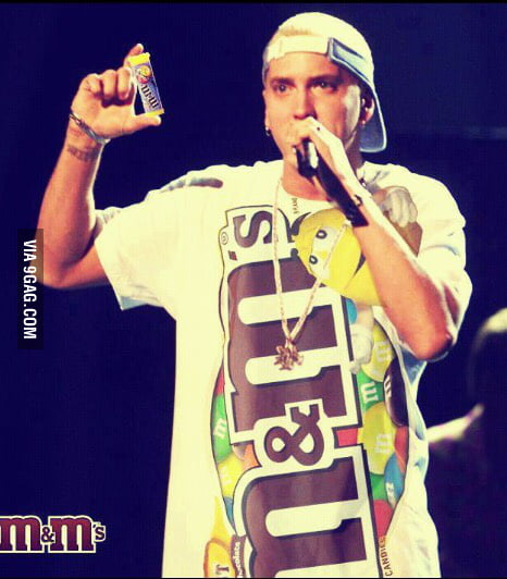 M&Ms should really be advertising on the Mayweather & Mcgregor fight ...