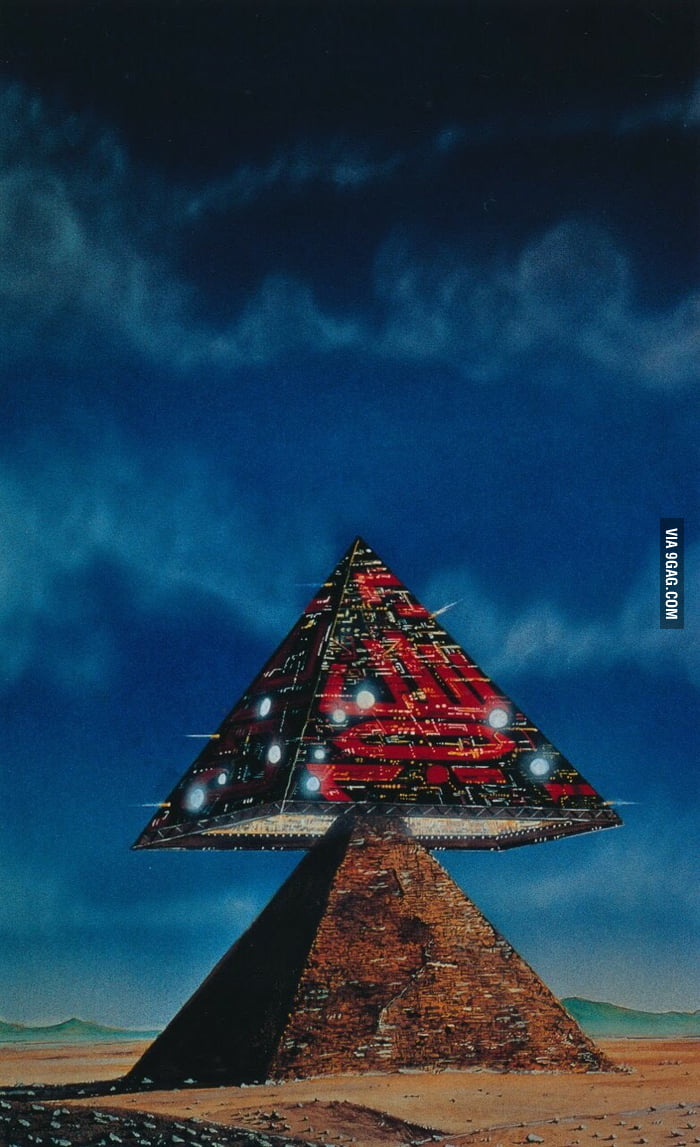 Pyramids are docking stations for the space ships! Pr00f: - 9GAG
