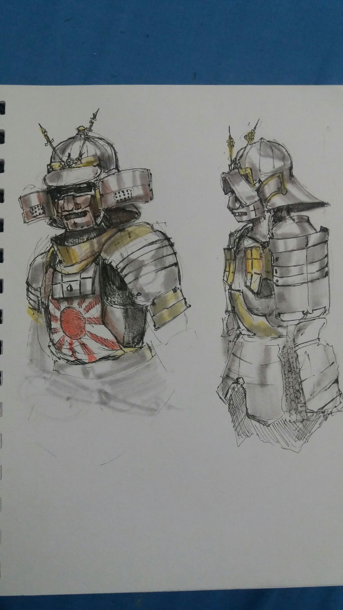 What I imagine a Japanese samurai and European full plate armor hybrid ...
