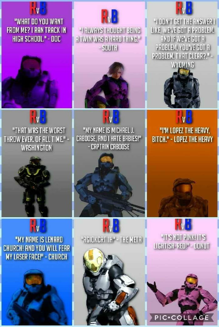 A friend of mine has been making a few RvB wallpapers, these are only a ...