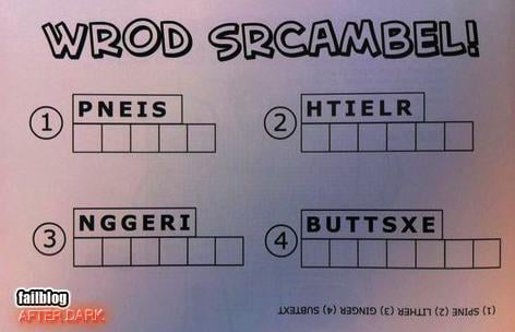 Word Scramble - 9GAG