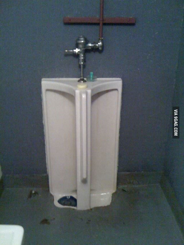World's Most Awkward Urinal - 9GAG