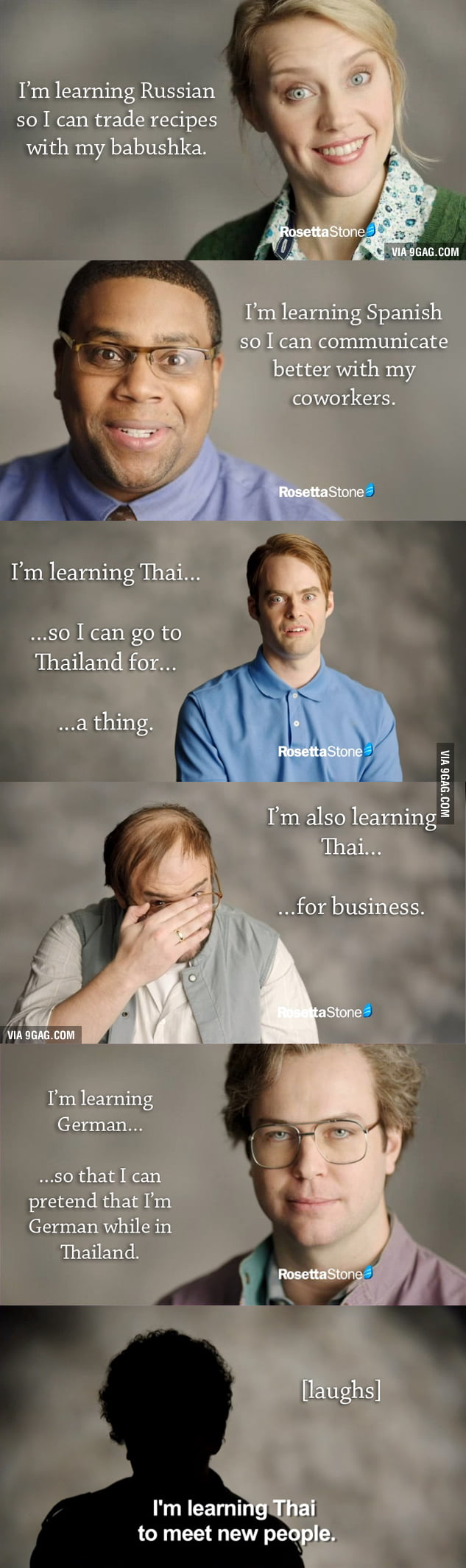 Why are you learning a language? - 9GAG