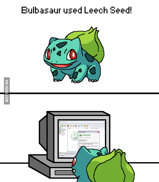 Bulbasaur, the pirate of internet - 9GAG