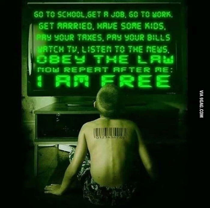 Repeat after me : I'm free... - 9GAG