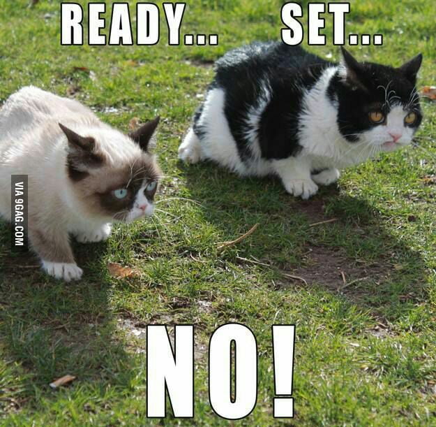 Ready, set, NO! - 9GAG