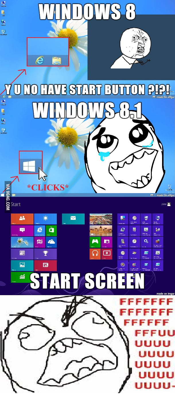 Windows 8's madness - 9GAG