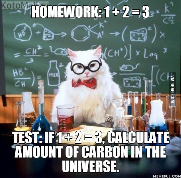 Homework Vs Exam - 9GAG