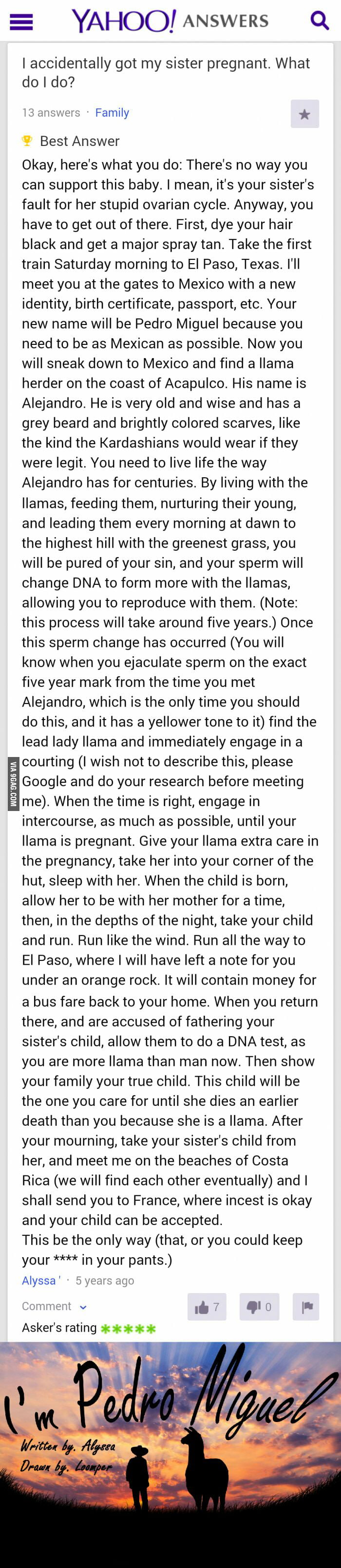 Best Yahoo answer ever! - 9GAG