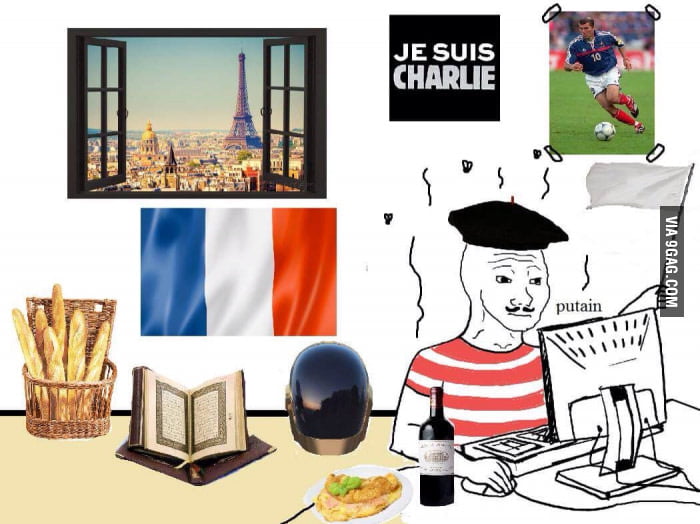 What people think when I say I'm French - 9GAG