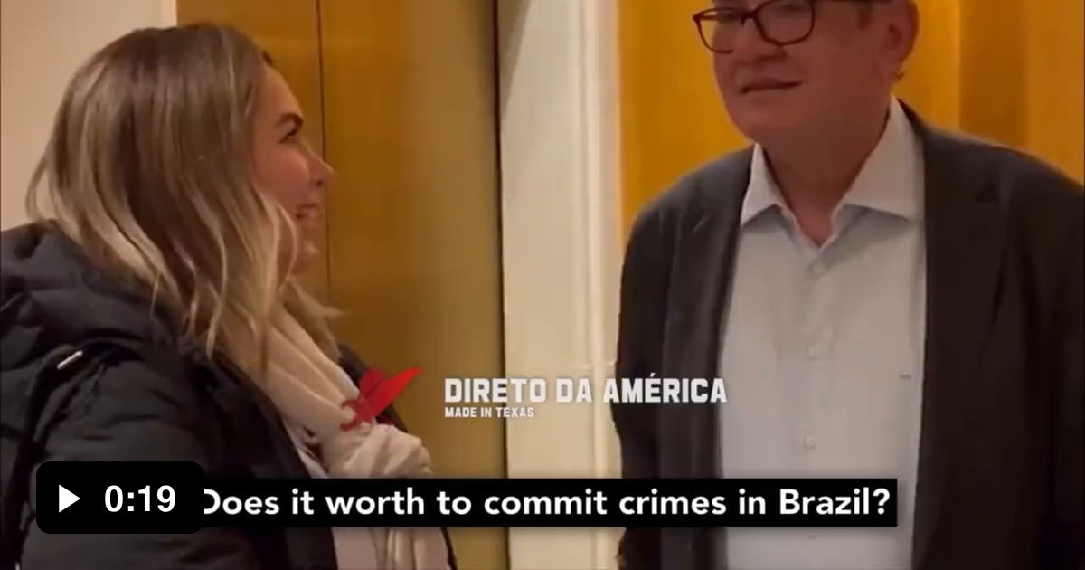 A woman confronts a Brazilian Supreme Court Justice in New York City ...
