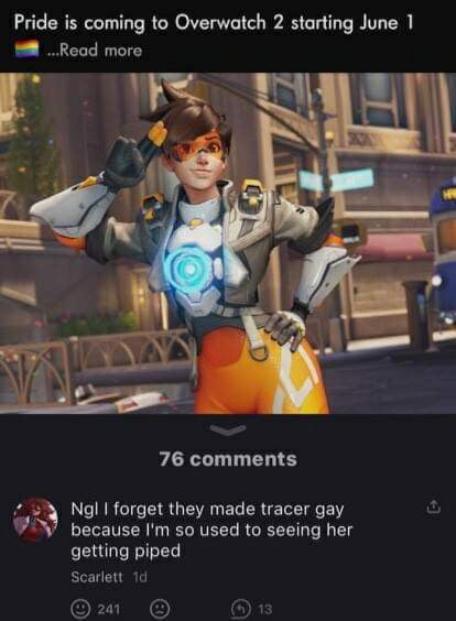 Tracer is gay? - 9GAG