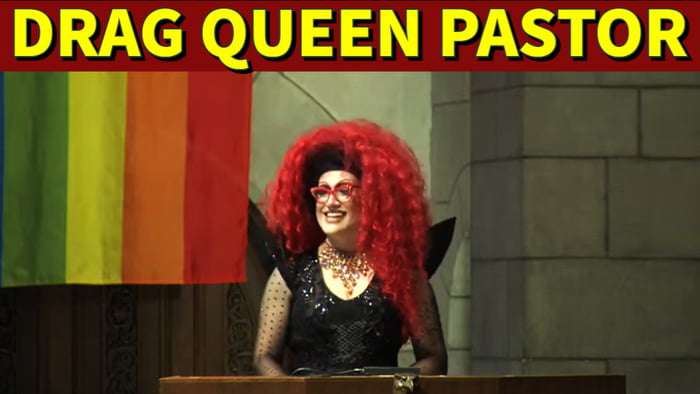 Drag Queen Leads LGBTQ Church Sermon For Pride Month. Youtube link: rb ...