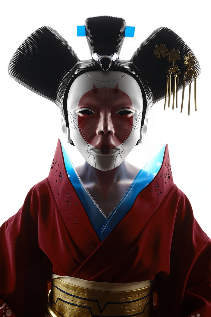 Ghost in the shell movie Geisha cosplay - 9GAG