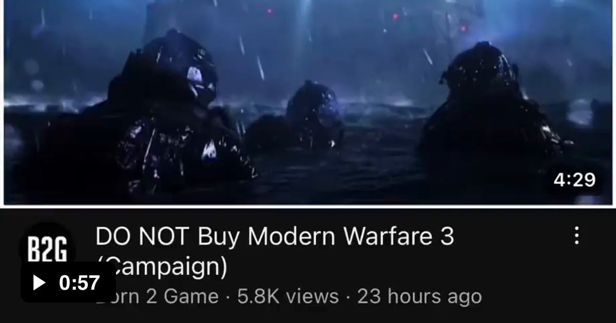 By far the WORST Call Of Duty campaign, ever, it's not even worth ...