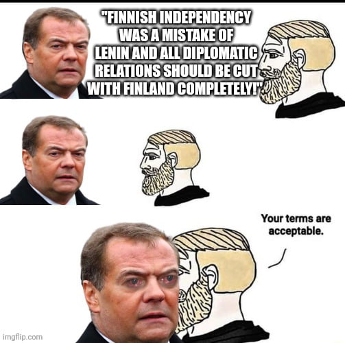 Medvedev has been drinking straight vodka from the bottle again it ...