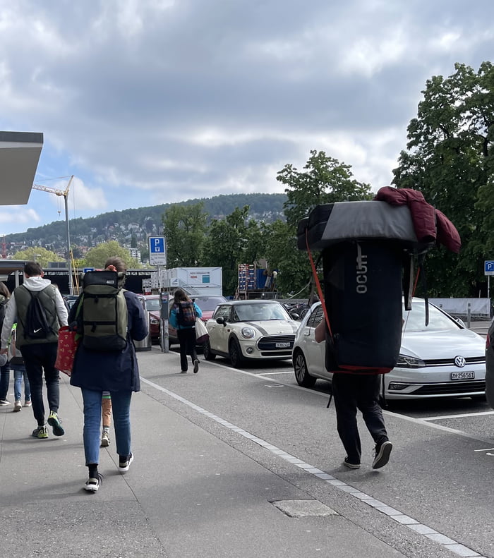 He: i only packed the essentials. His backpack: - 9GAG