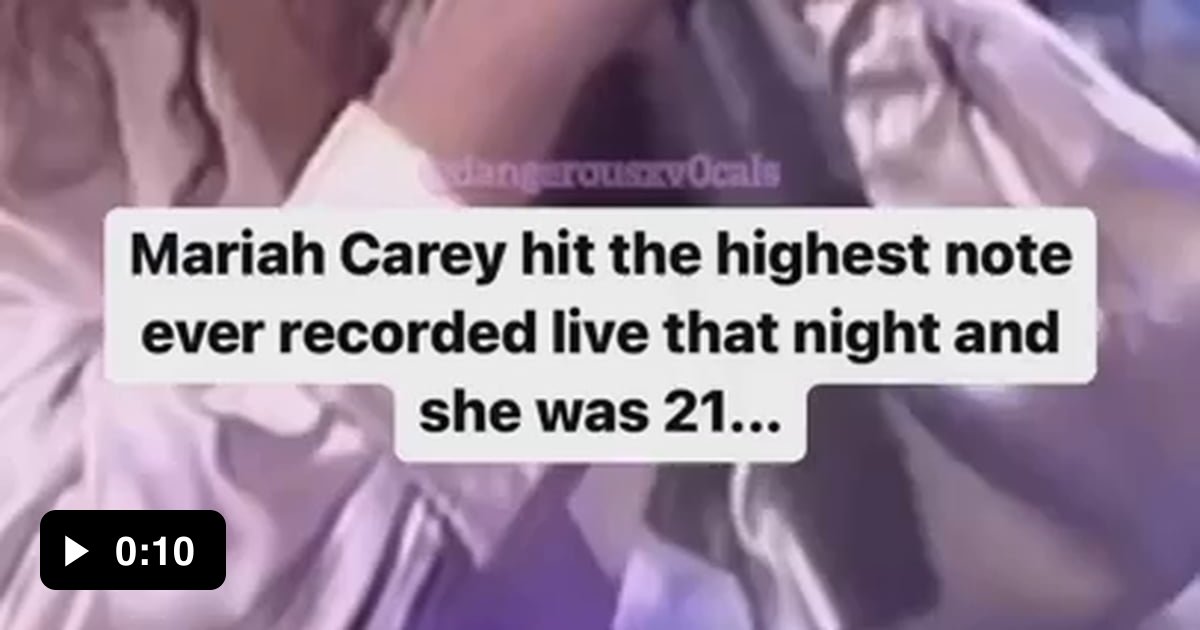 Mariah Carey hitting the highest notes possible by humans! - 9GAG