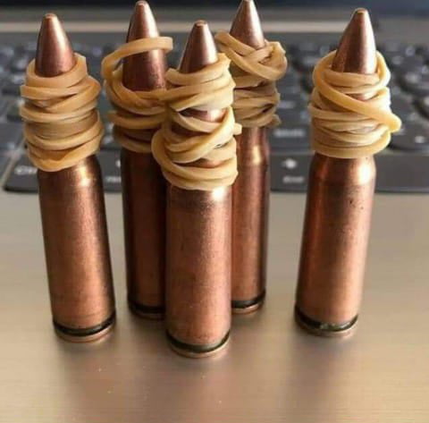 Special edition EFF rubber bullets. - 9GAG