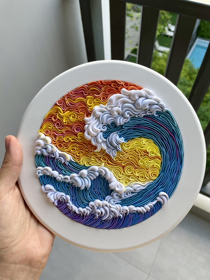 Handmade 3D clay artwork - 9GAG