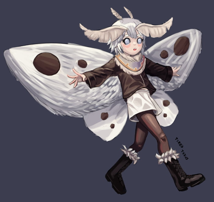 Moth drawing I made part 1 - 9GAG