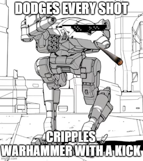 Today's Battletech game. Raven pilot woke up and chose violence - 9GAG