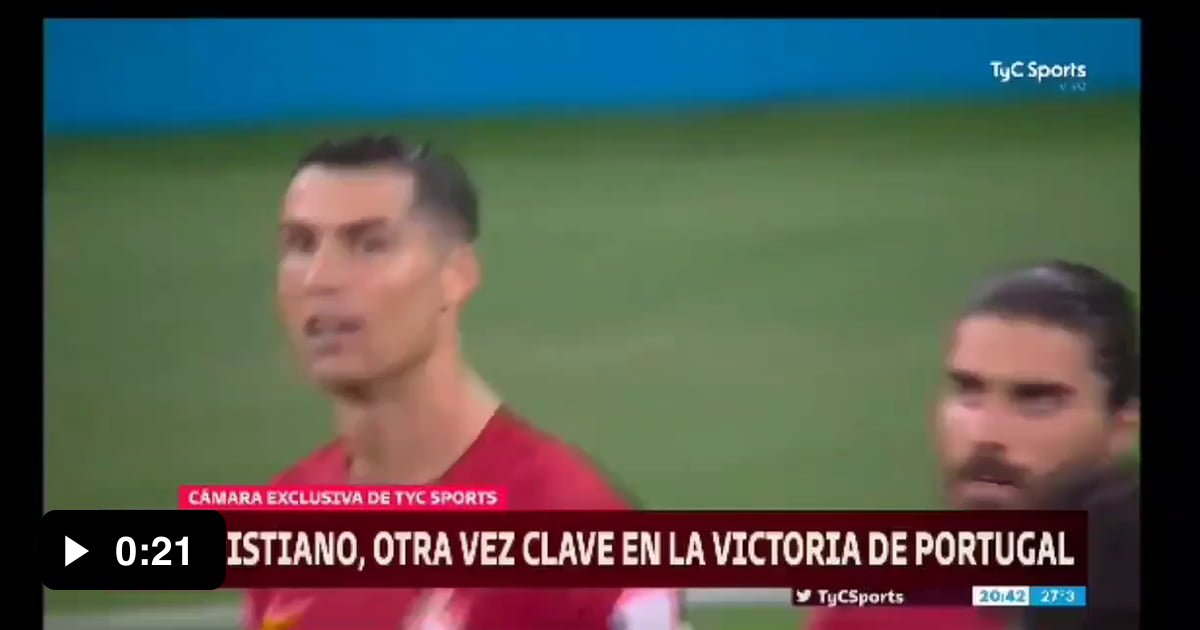 A camera picked up Cristiano Ronaldo's reaction to the goal being given to Bruno Fernandes ...