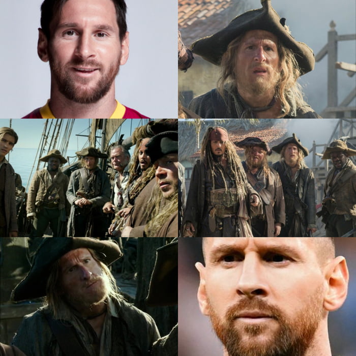 Goat messi in pirates of the cabinians - 9GAG