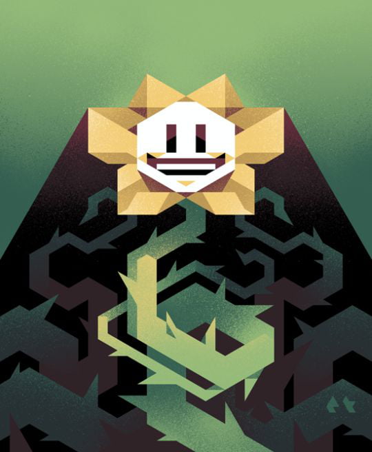 Polygonal flowey - 9GAG