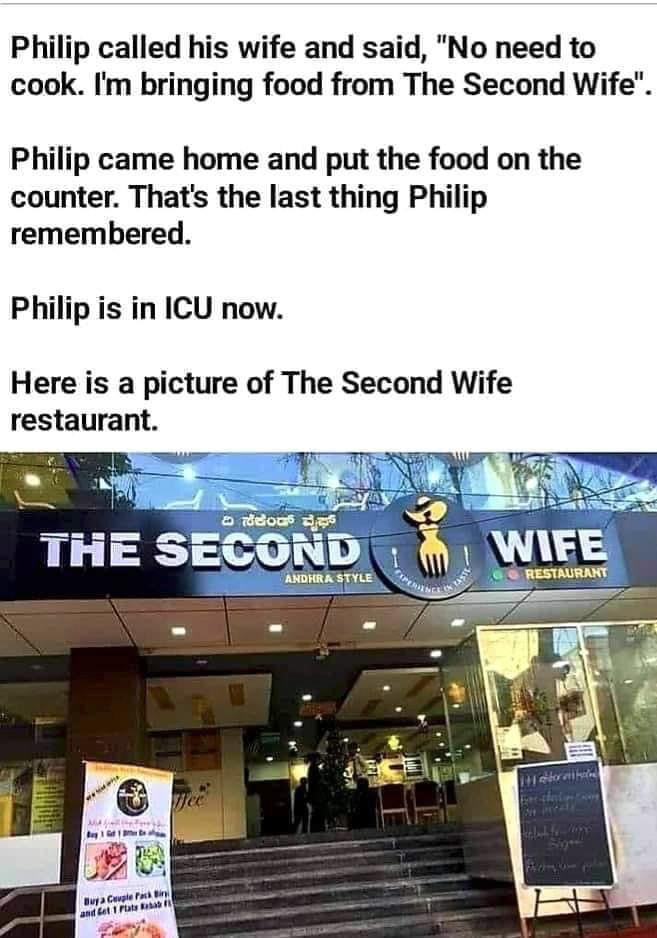 The second wife restaurant - 9GAG