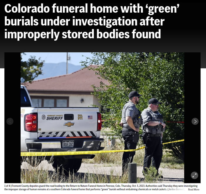 Improper storage of human remains discovered at a funeral home that ...