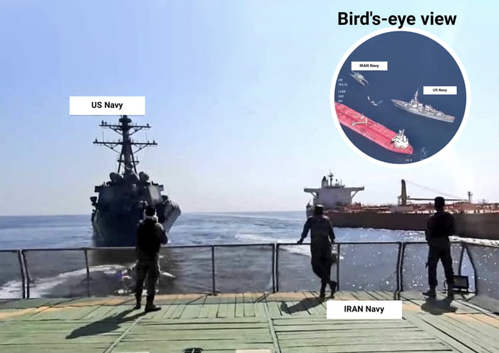 The day of the recording of this beautiful photo and the humiliation of the US Navy by the IRAN ...