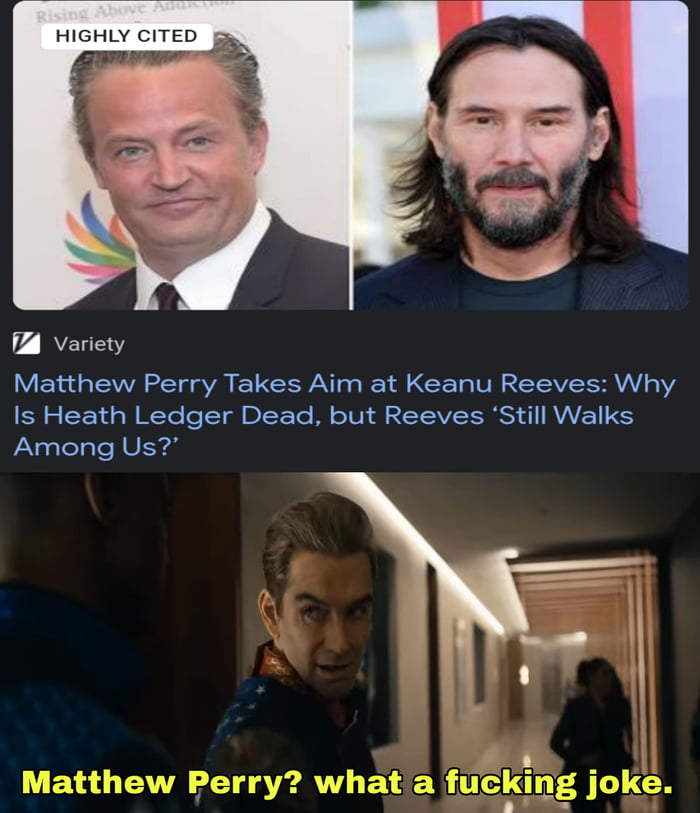 Matthew perry is the deep in real life - 9GAG