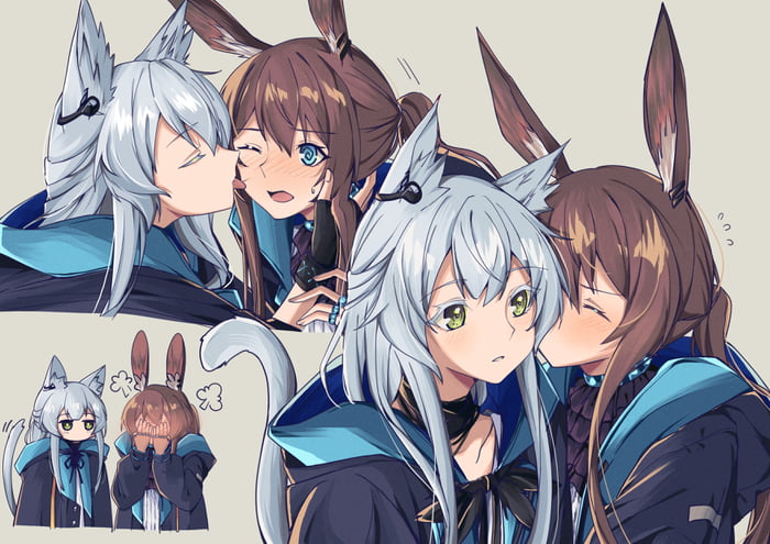 Amiya & Rosmontis - 9GAG