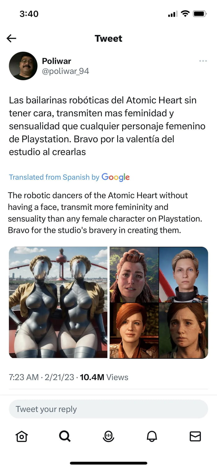 Sexualized robots are apparently a very brave thing to have. - 9GAG