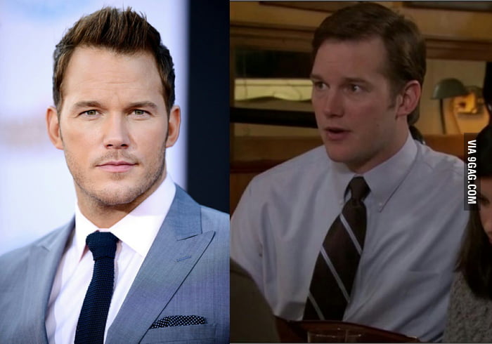 Chris pratt- facial hair vs. shaved - 9GAG