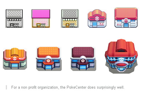 PokeCenters throughout the years - 9GAG