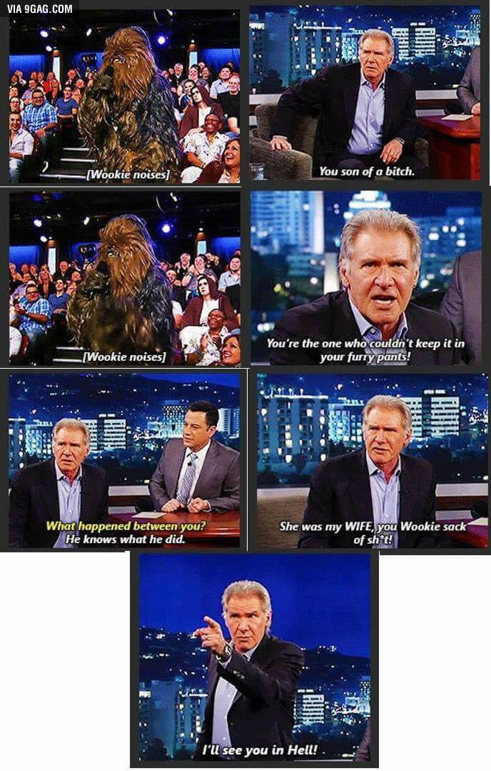 "Chewbie, we're home. Oh wait..." - 9GAG