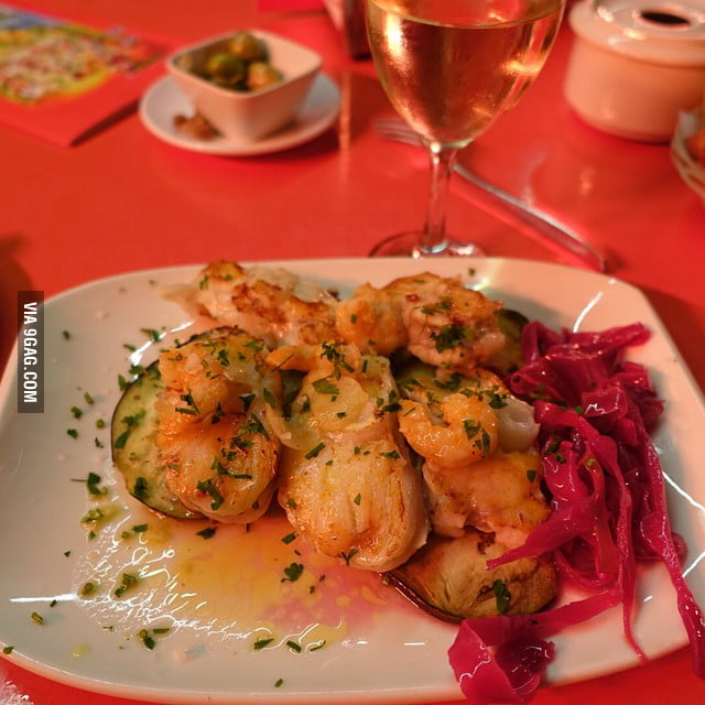 Monkfish eating in Malaga - 9GAG