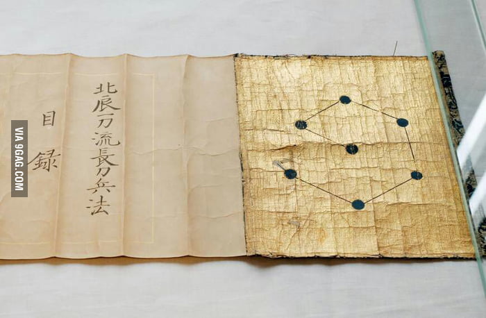 Scroll issued to legendary samurai Sakamoto Ryoma certifying his swordsmanship skills. notice ...