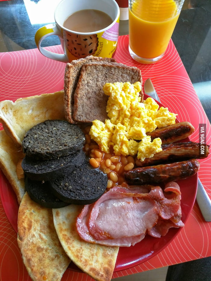 Wife's cooked breakfast. - 9GAG