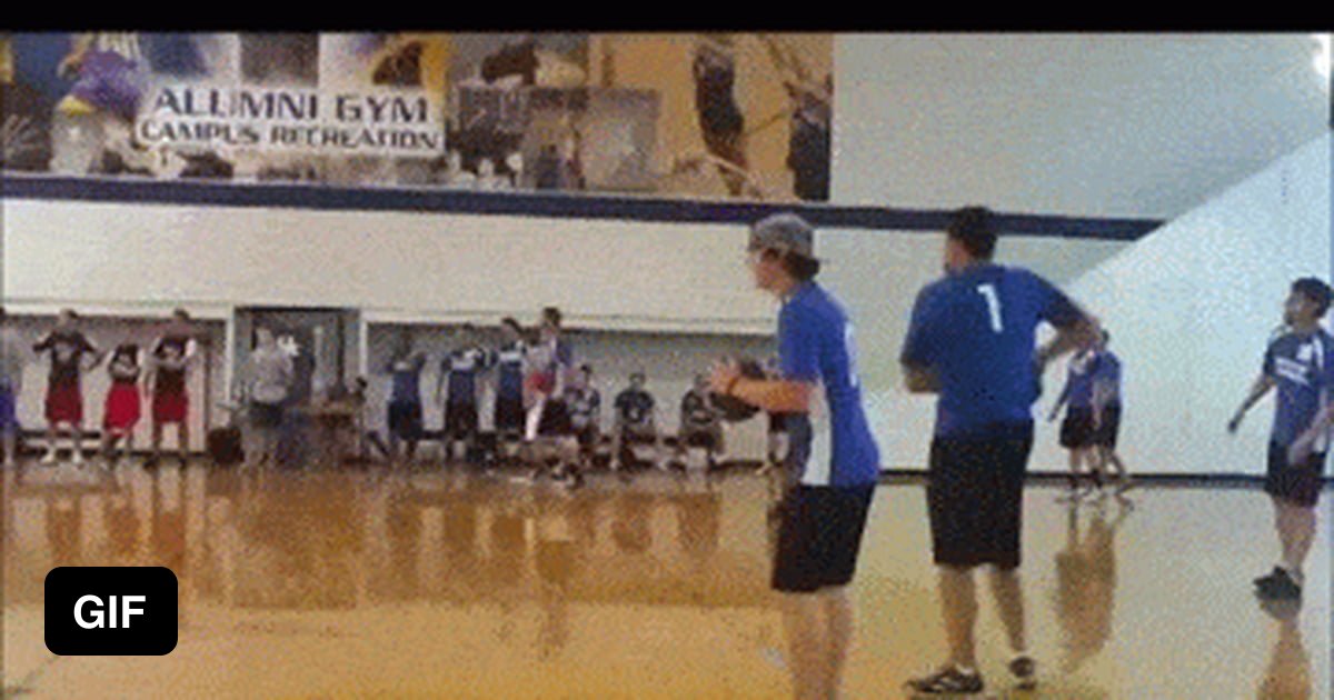 Dodgeball Backflip... goes wrong - 9GAG
