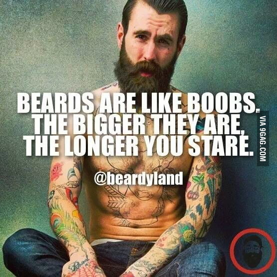 Beards and boobs - 9GAG